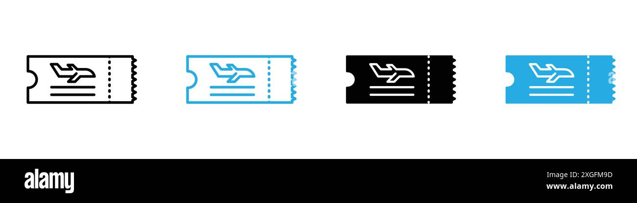 Air tickets icon vector logo set collection for web app ui Stock Vector ...
