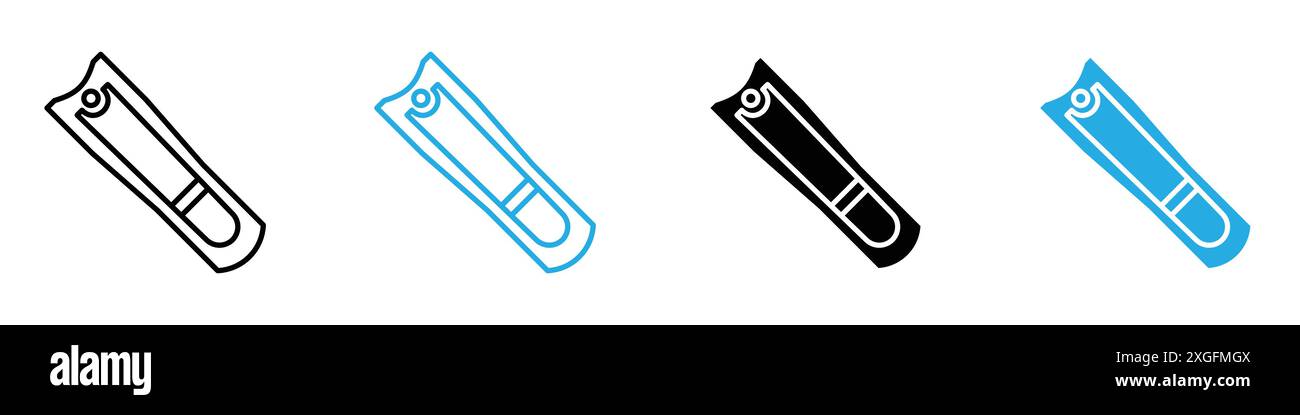 Nail clipper icon vector logo set collection for web app ui Stock ...