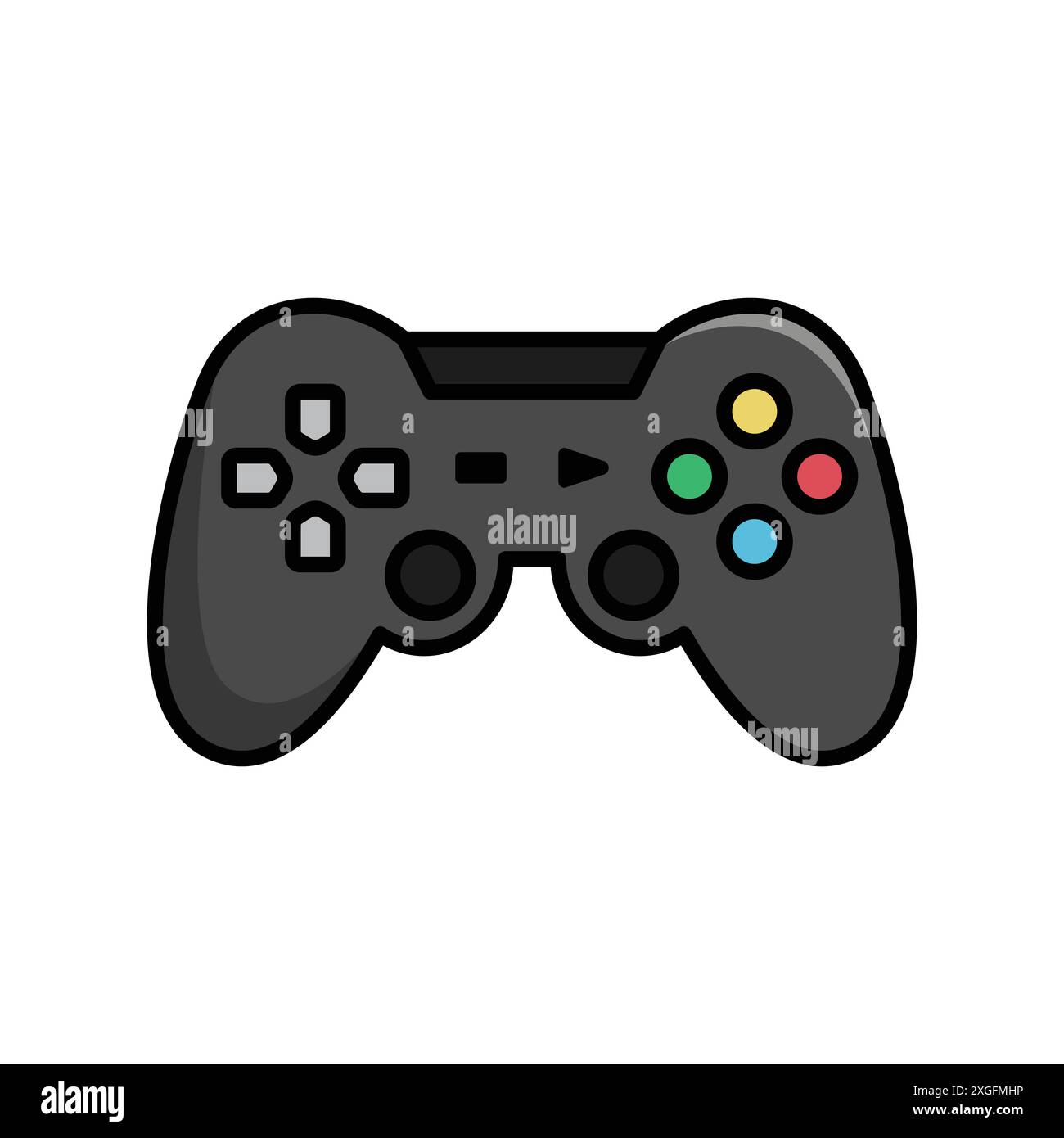 game controller icon vector design template in white background Stock ...