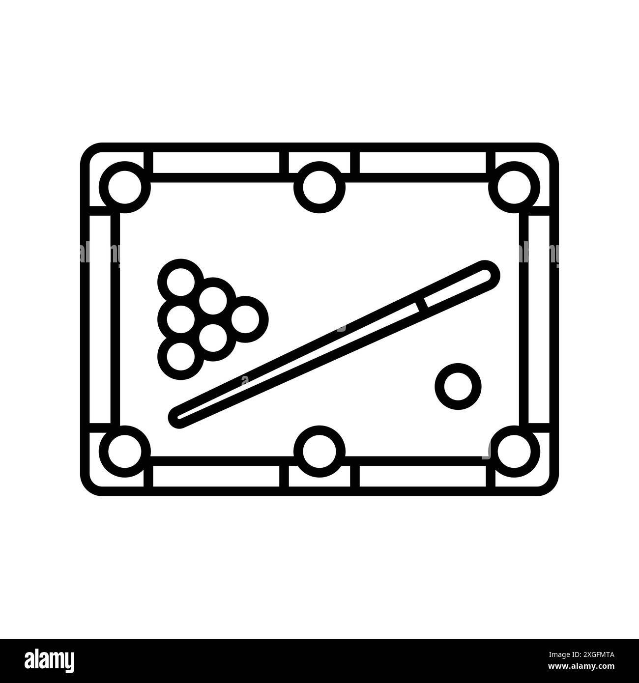 billiard icon vector design template in white background Stock Vector ...