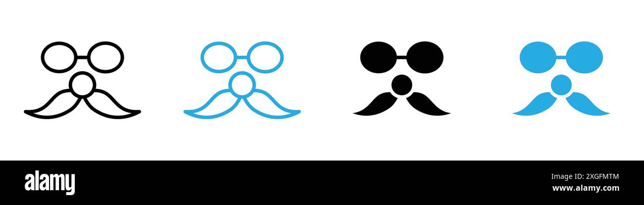 Joke day icon vector logo set collection for web app ui Stock Vector ...