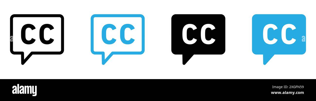 Closed caption Stock Vector Images - Alamy