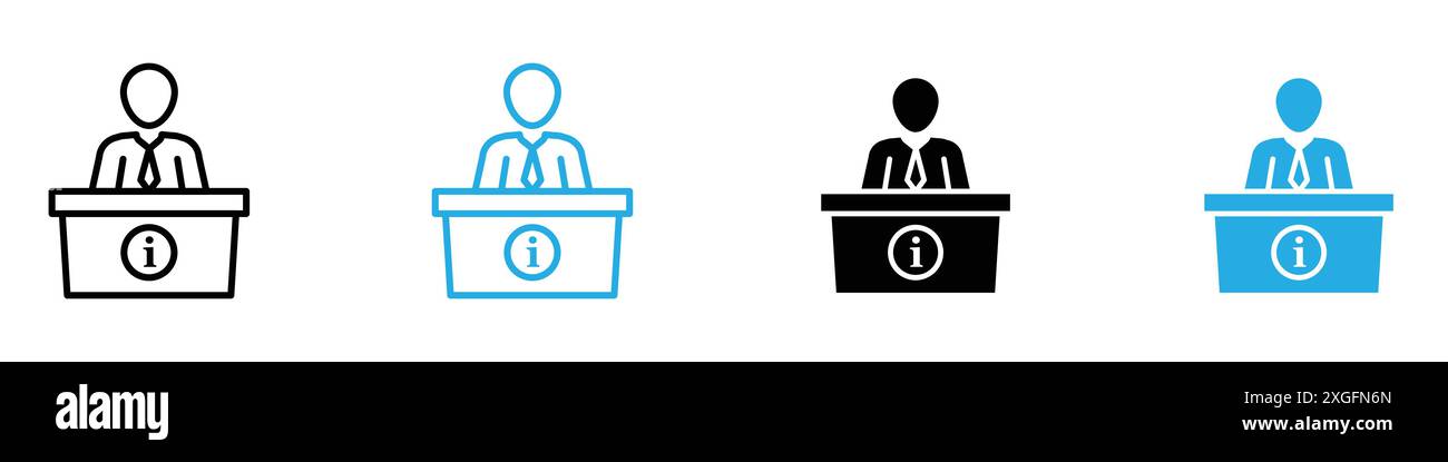 Help desk information icon vector logo set collection for web app ui ...