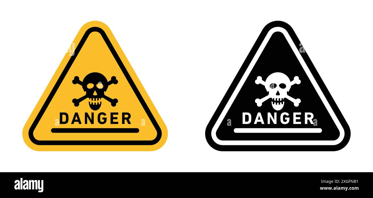Danger sign vector logo set collection for web app ui Stock Vector ...