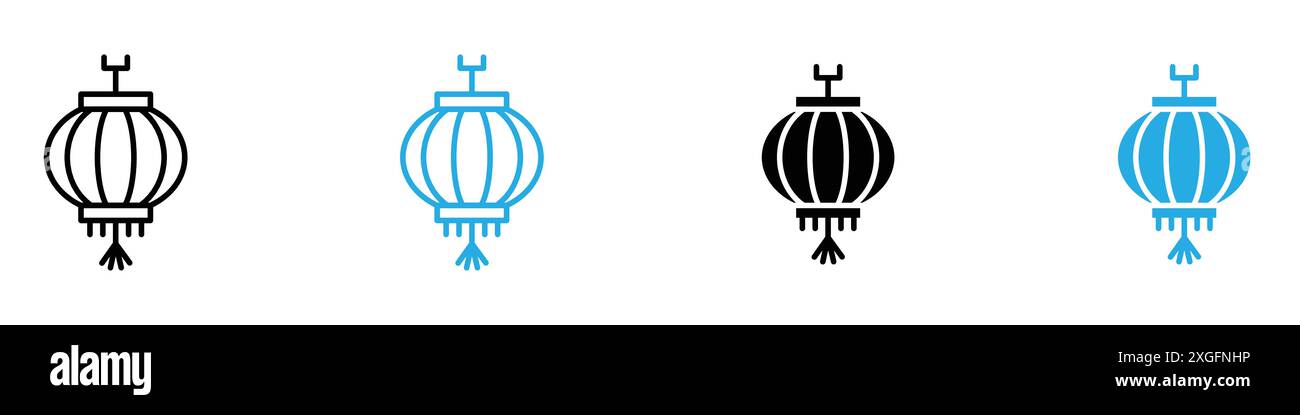 Lantern icon vector logo set collection for web app ui Stock Vector ...