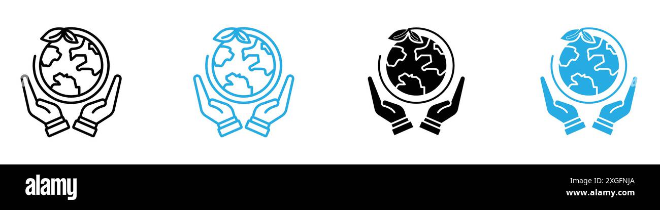 Environment protection icon vector logo set collection for web app ui ...