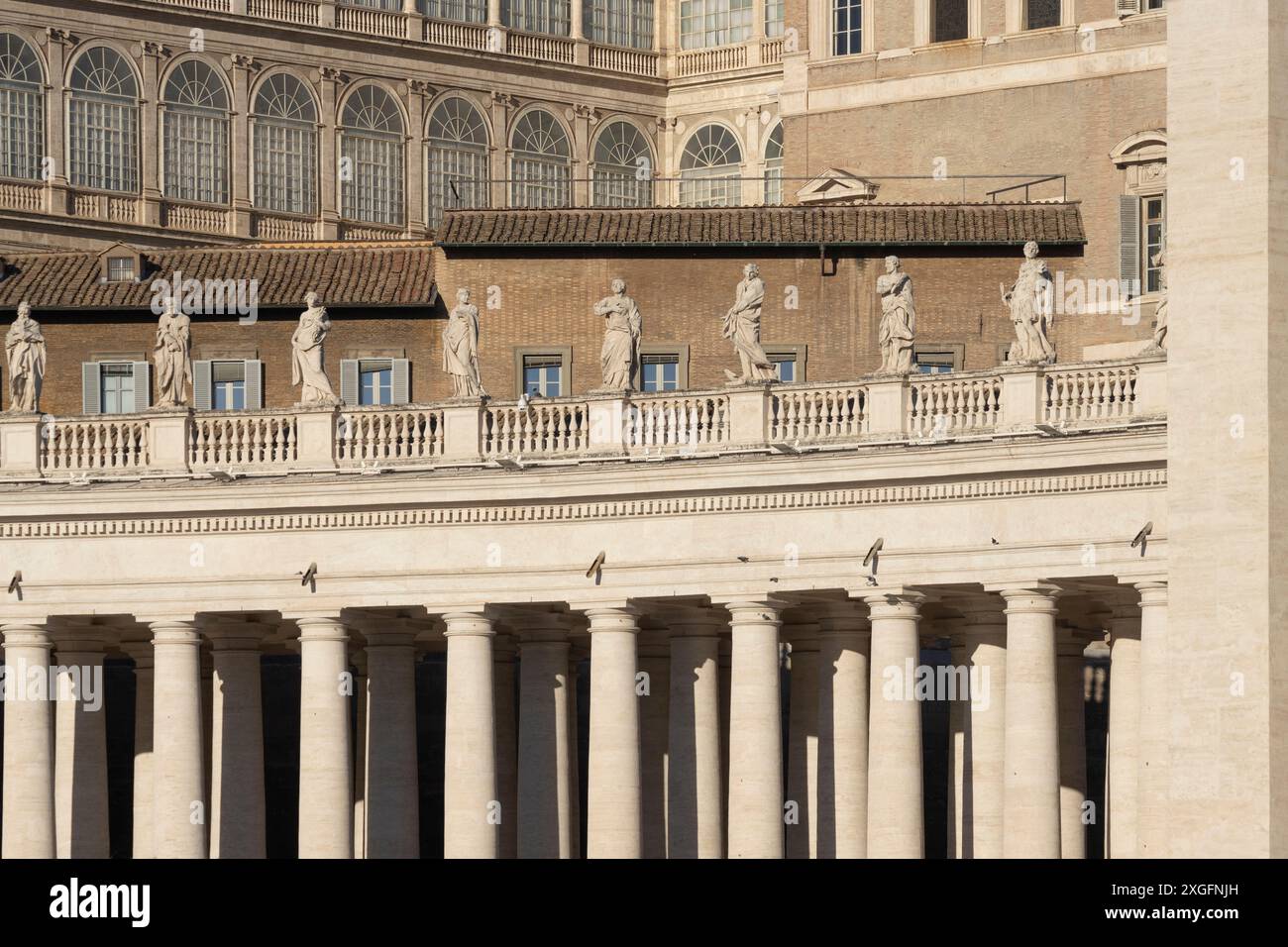St. Peter basilica facade. Holy See. Vatican state. Rome, Italy Stock ...