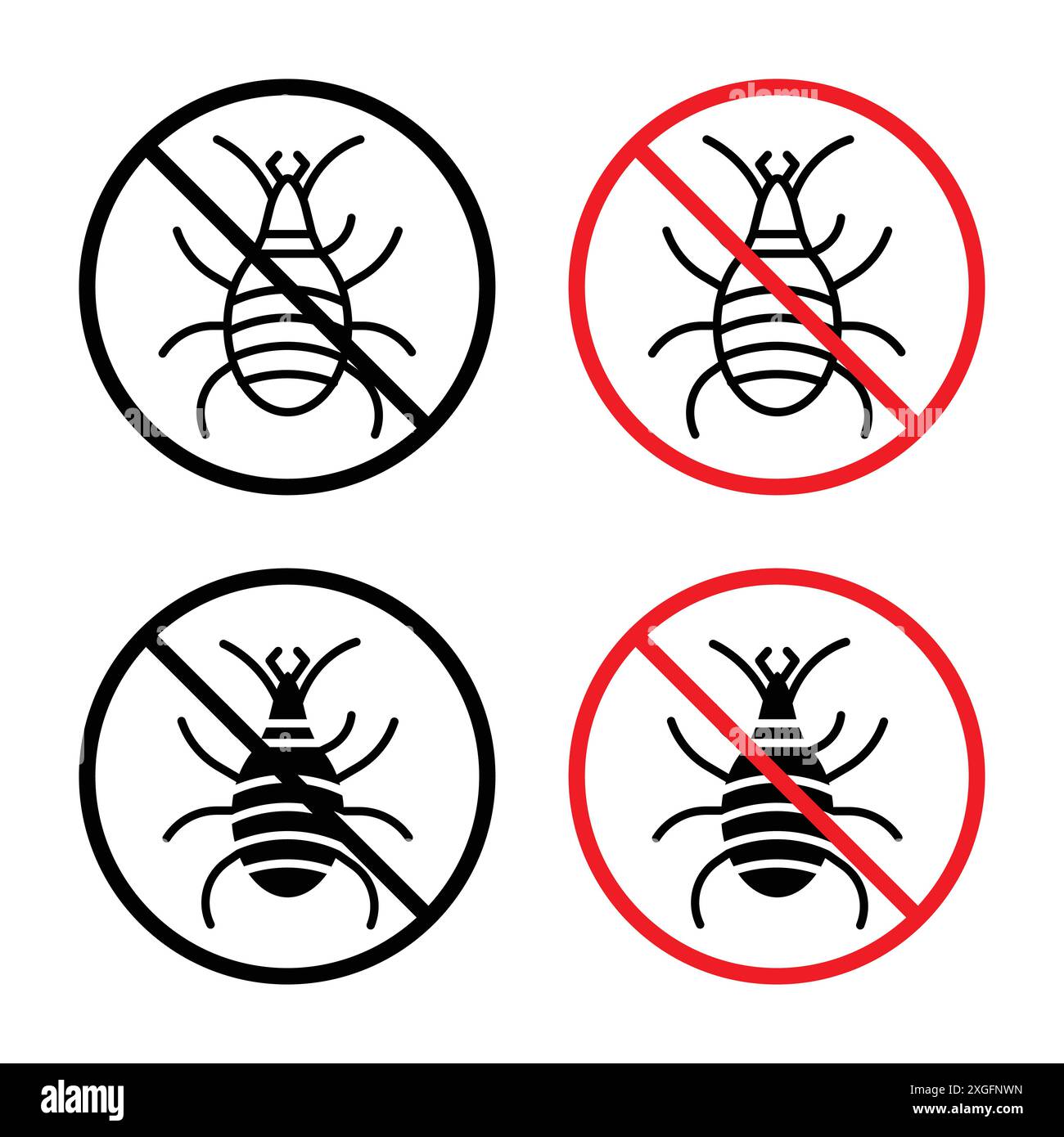 Mite in the prohibition sign vector logo set collection for web app ui ...