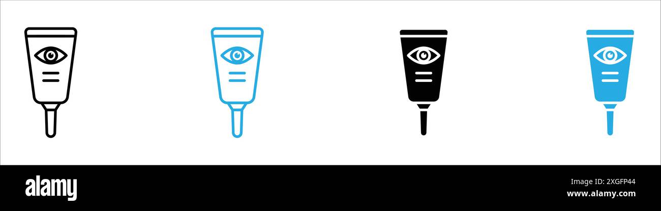 Eye cream icon vector logo set collection for web app ui Stock Vector ...