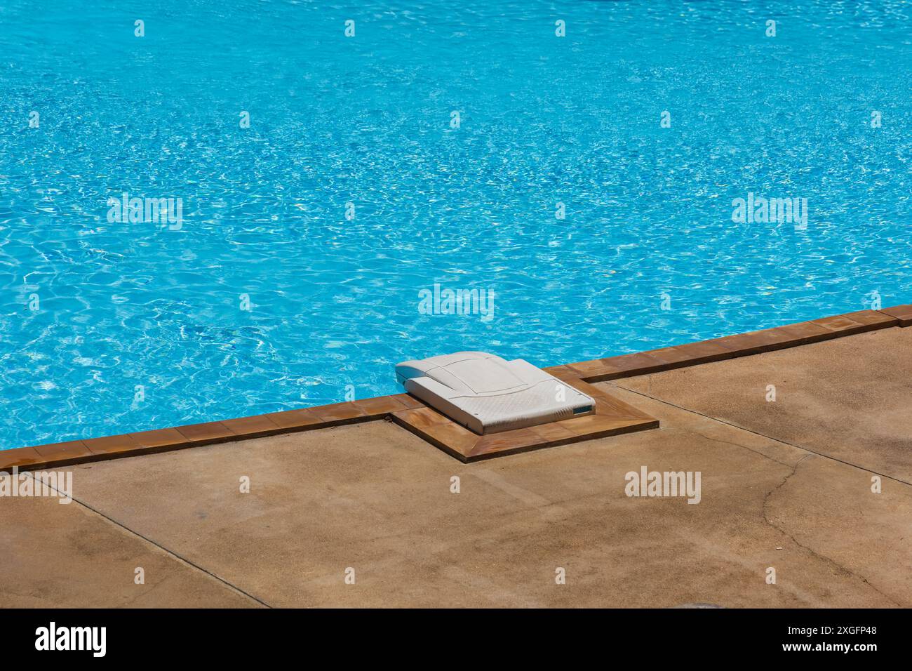 Residential Swimming Pool Technician Cleaning Filter Aerial View ...