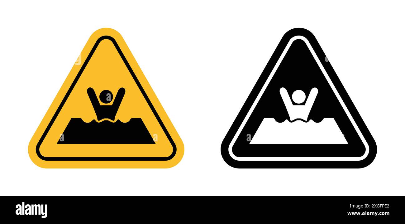 Mud warning sign vector logo set collection for web app ui Stock Vector ...