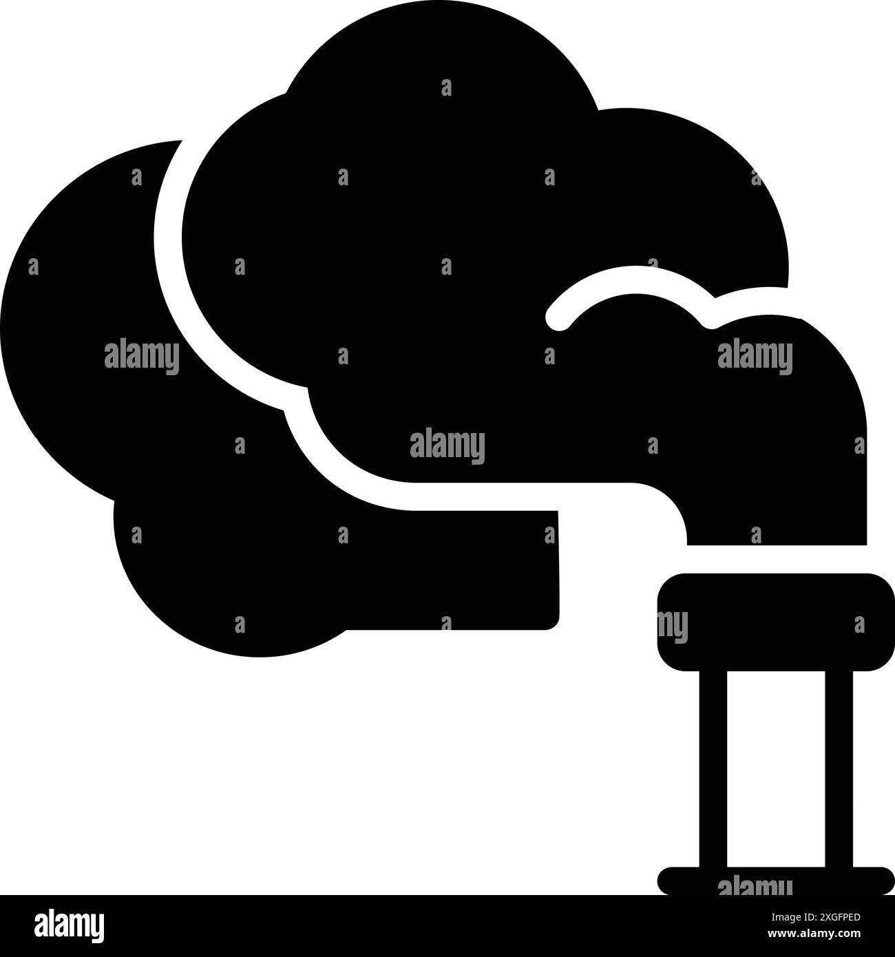 Smokestack smoke pollution Cut Out Stock Images & Pictures - Alamy