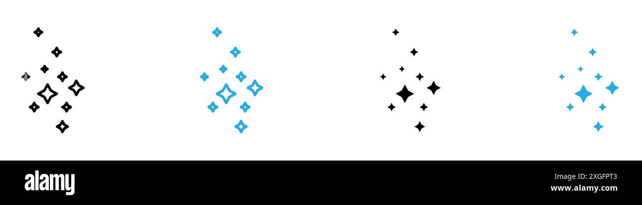 Shine icon vector logo set collection for web app ui Stock Vector Image ...