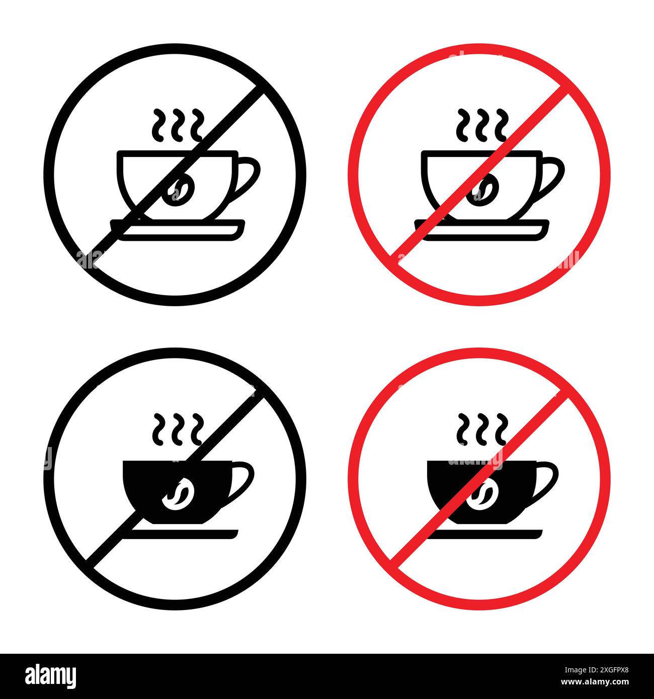 Hot coffee ban line hi-res stock photography and images - Alamy