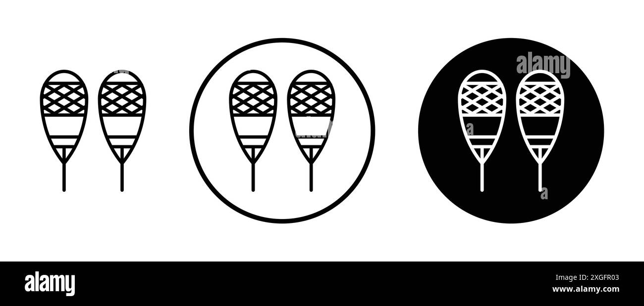 Snowshoes icon vector logo set collection for web app ui Stock Vector ...