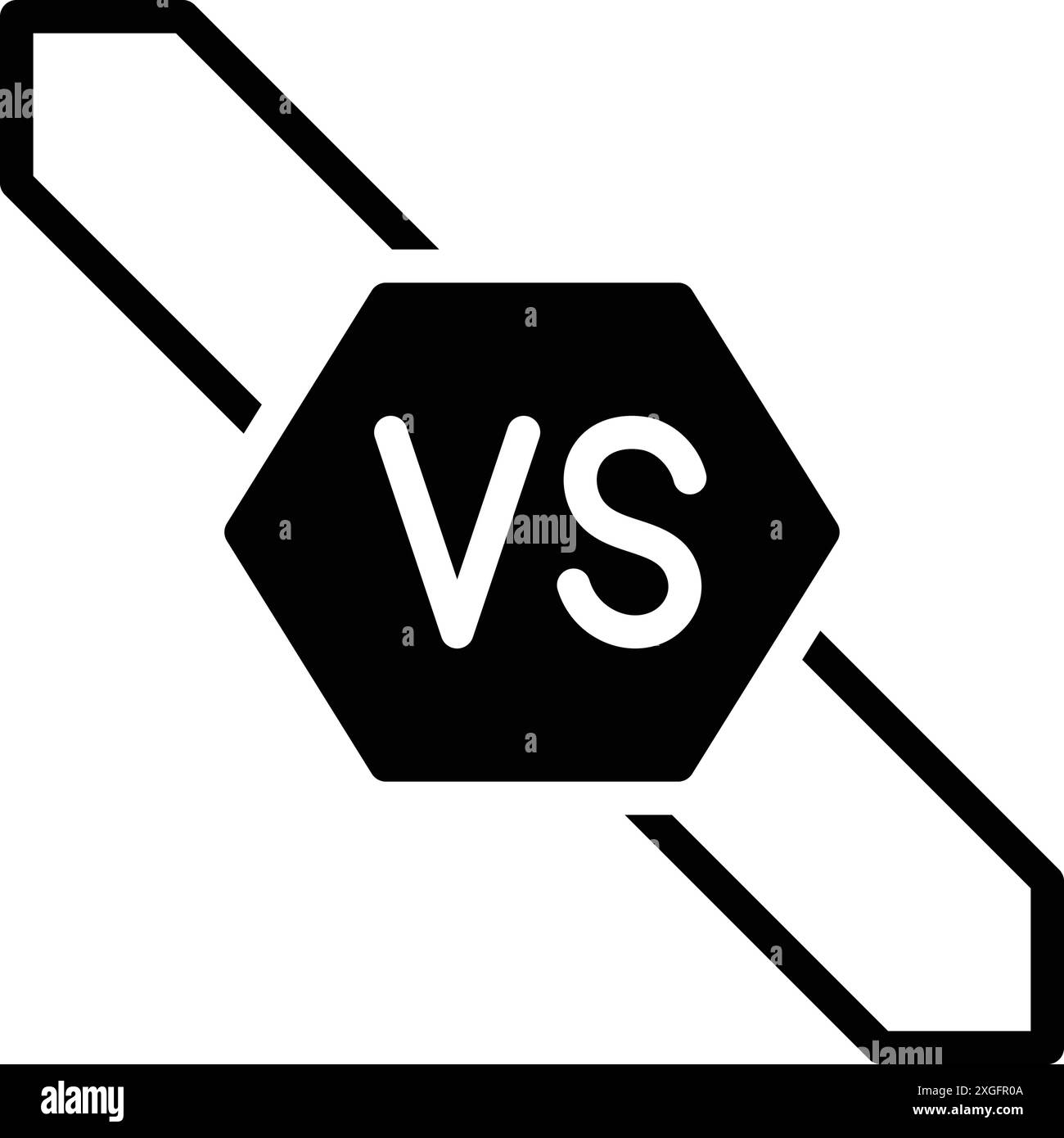 Confrontation symbol Black and White Stock Photos & Images - Alamy