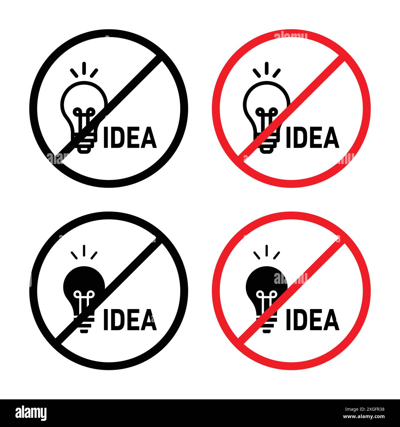 No idea vector vectors hi-res stock photography and images - Alamy