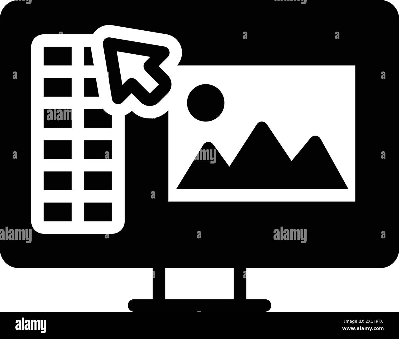 Image editing vector vectors Black and White Stock Photos & Images - Alamy