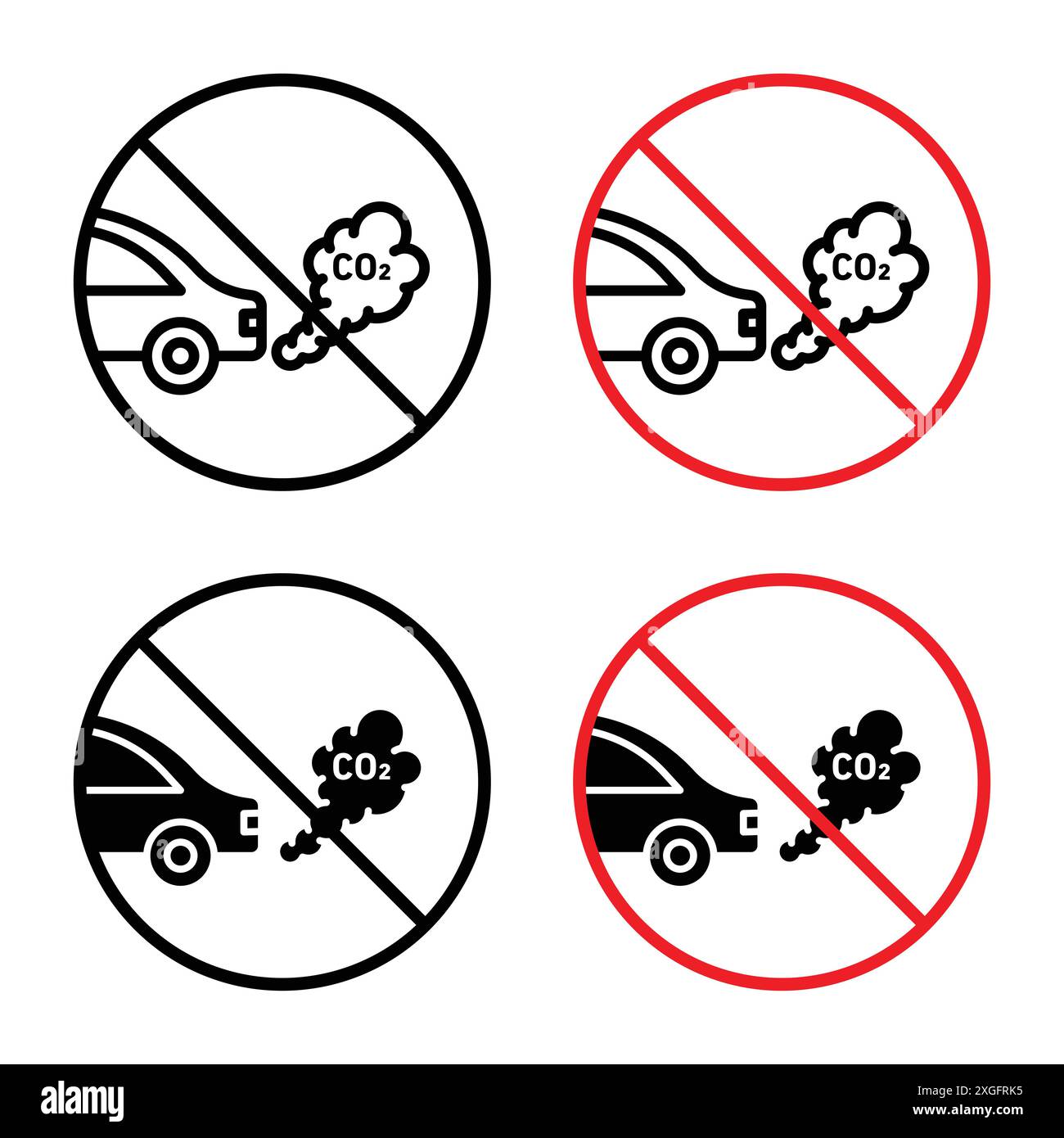 No exhaust gases sign vector logo set collection for web app ui Stock Vector Image & Art - Alamy