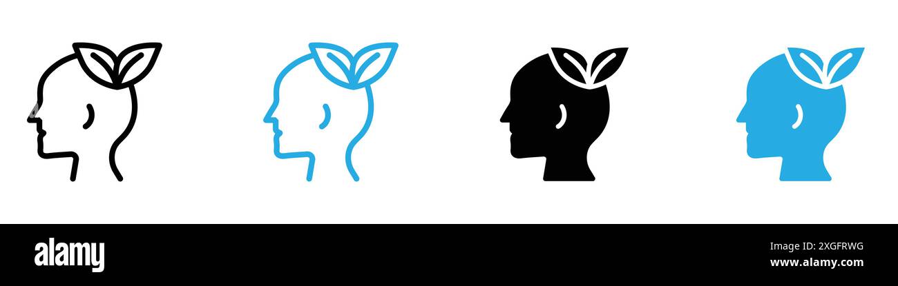 Think green icon vector logo set collection for web app ui Stock Vector ...