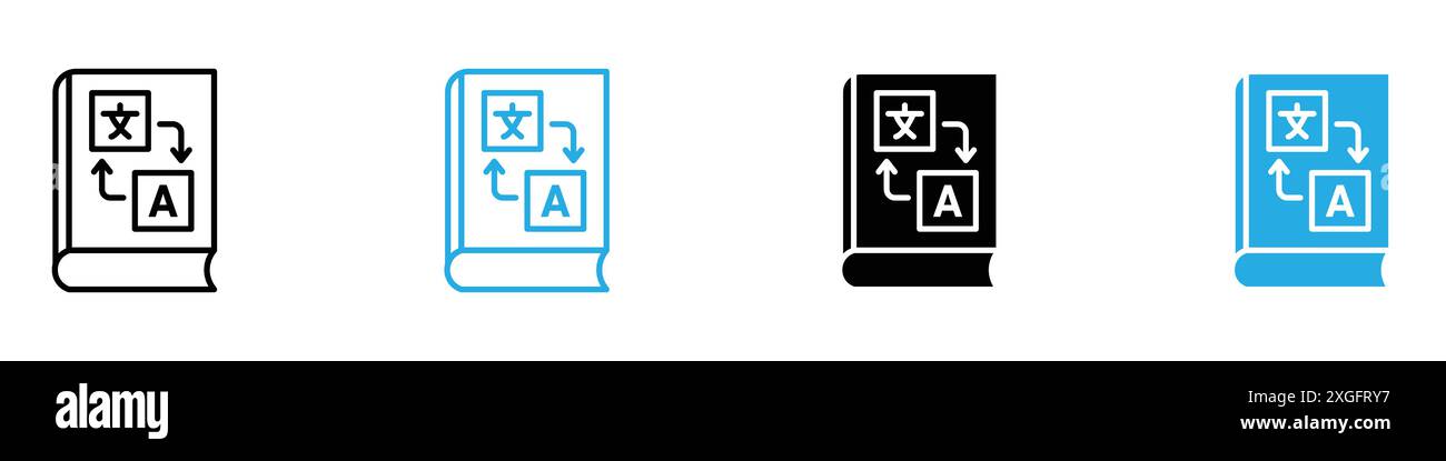 Translation Icon Vector Logo Set Collection For Web App Ui Stock Vector Image And Art Alamy