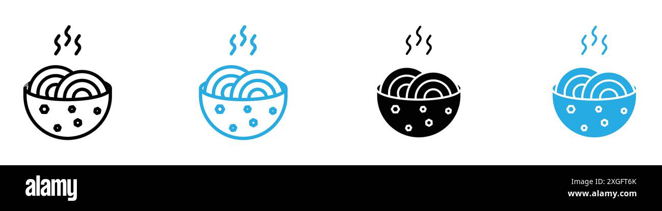 Pasta icon vector logo set collection for web app ui Stock Vector Image ...