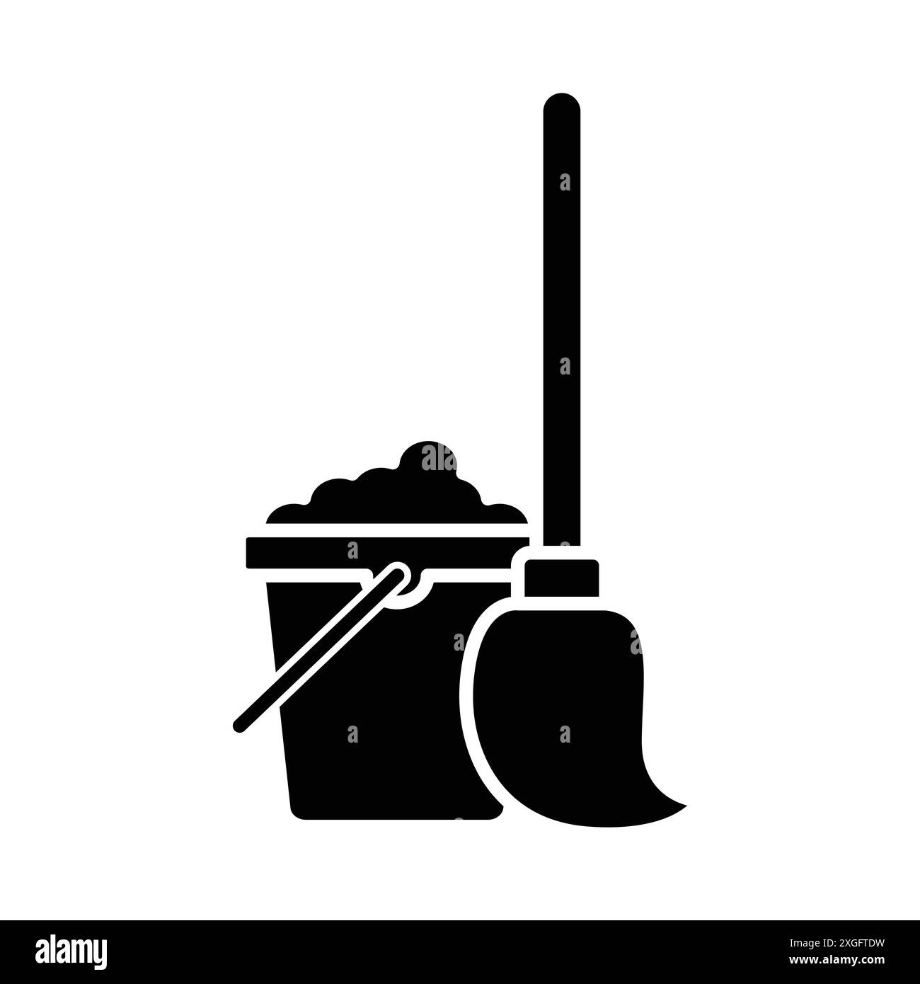 mop icon vector design template in white background Stock Vector Image ...