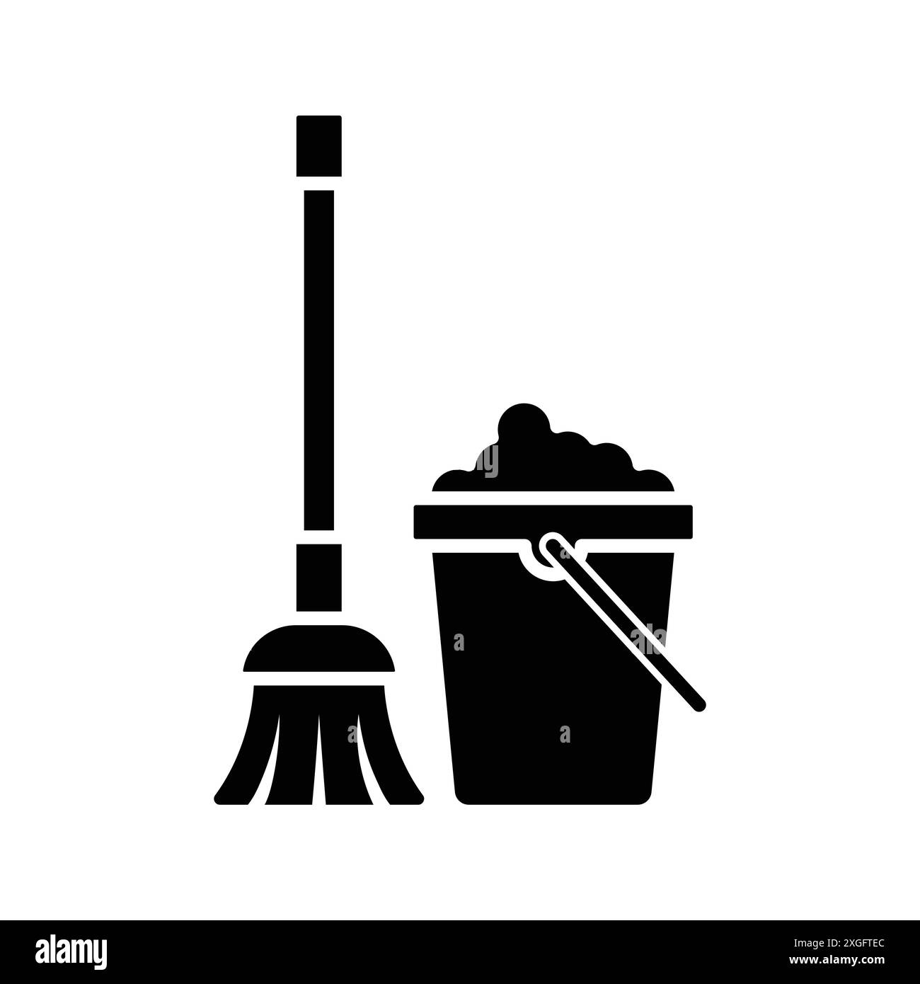 mop icon vector design template in white background Stock Vector Image ...