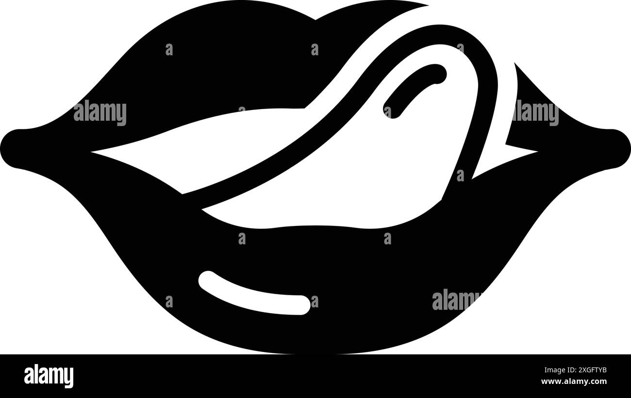 Licking use of tongue Stock Vector Images - Alamy