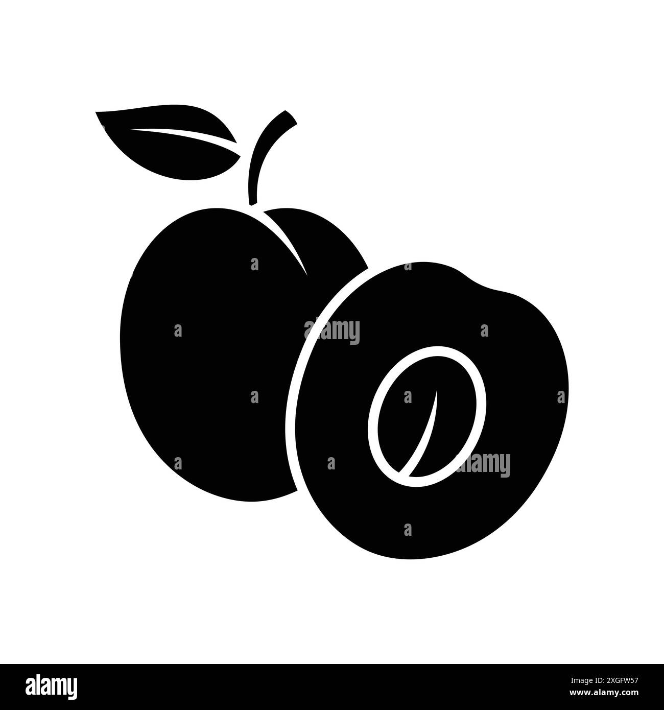 plum icon vector design template in white background Stock Vector Image ...