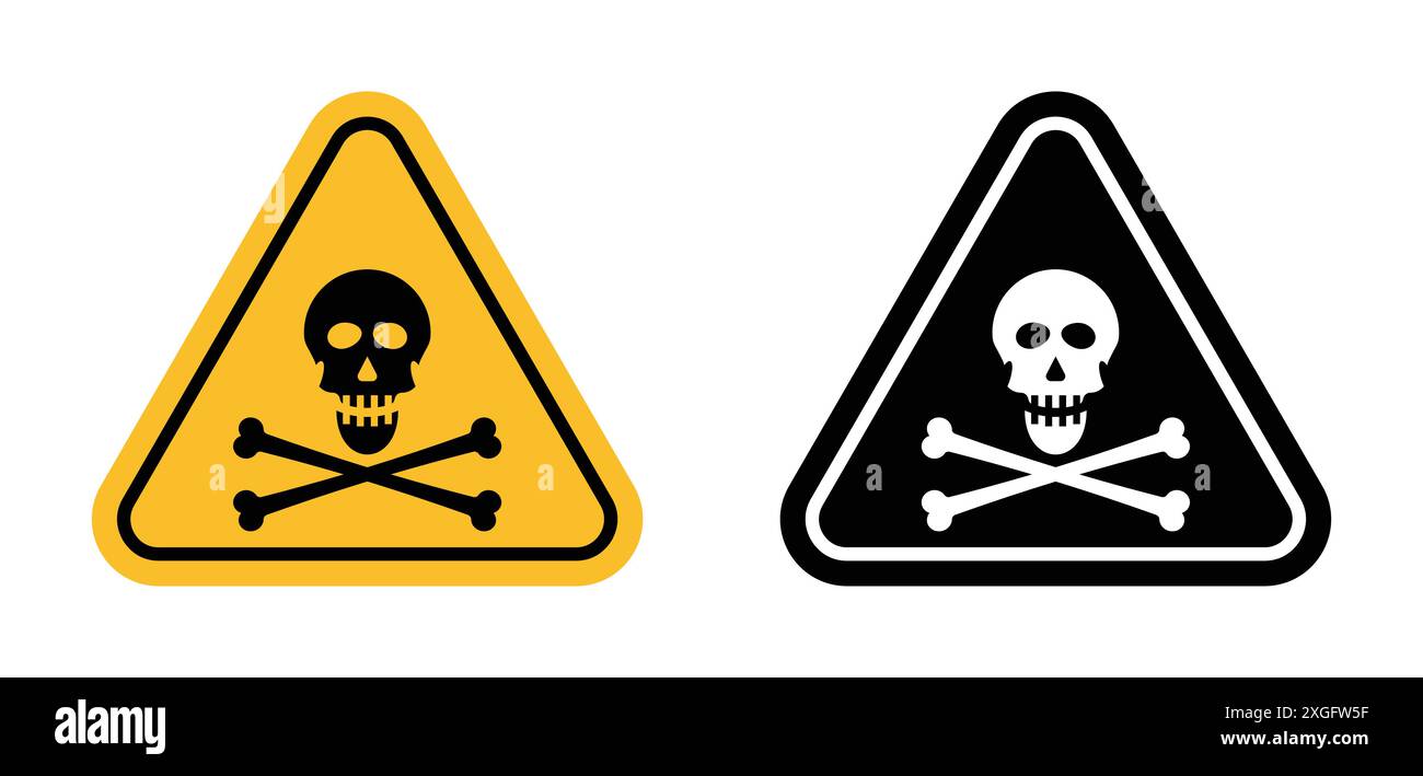 Toxic sign vector logo set collection for web app ui Stock Vector Image ...