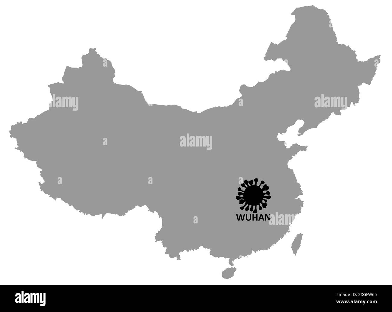 Wuhan china map Black and White Stock Photos & Images - Alamy