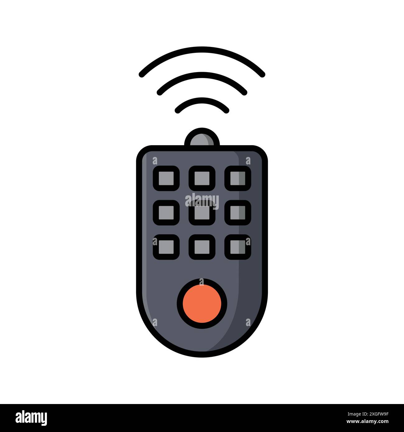 remote control icon vector design template in white background Stock ...
