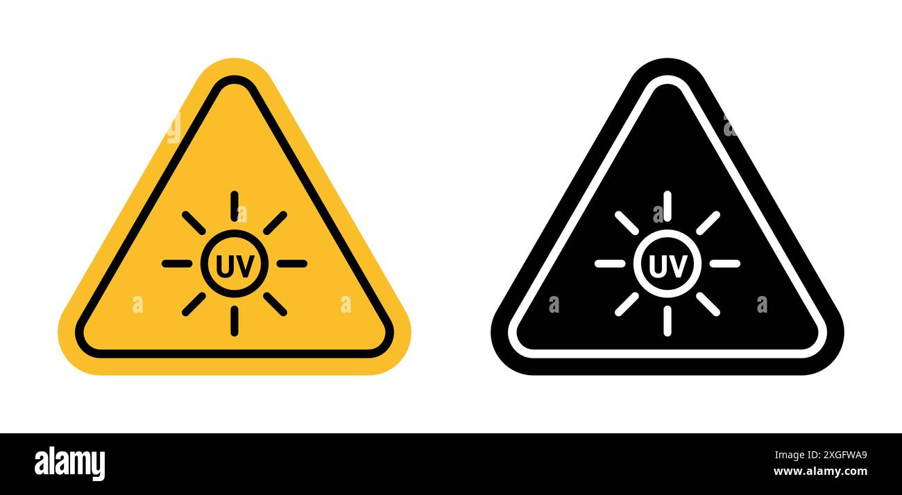 UV light do not look sign vector logo set collection for web app ui ...