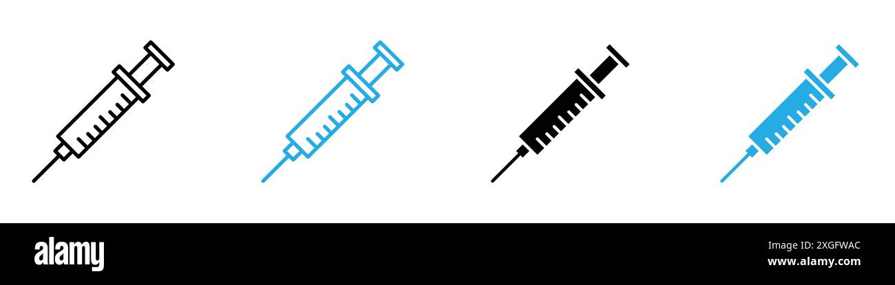 Syringe icon vector logo set collection for web app ui Stock Vector ...