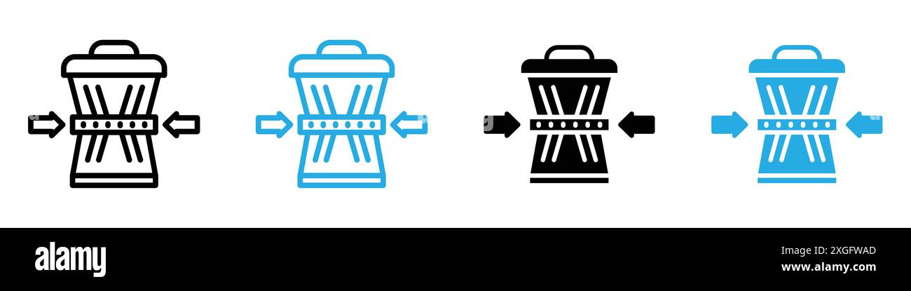 Waste reduction icon vector logo set collection for web app ui Stock ...