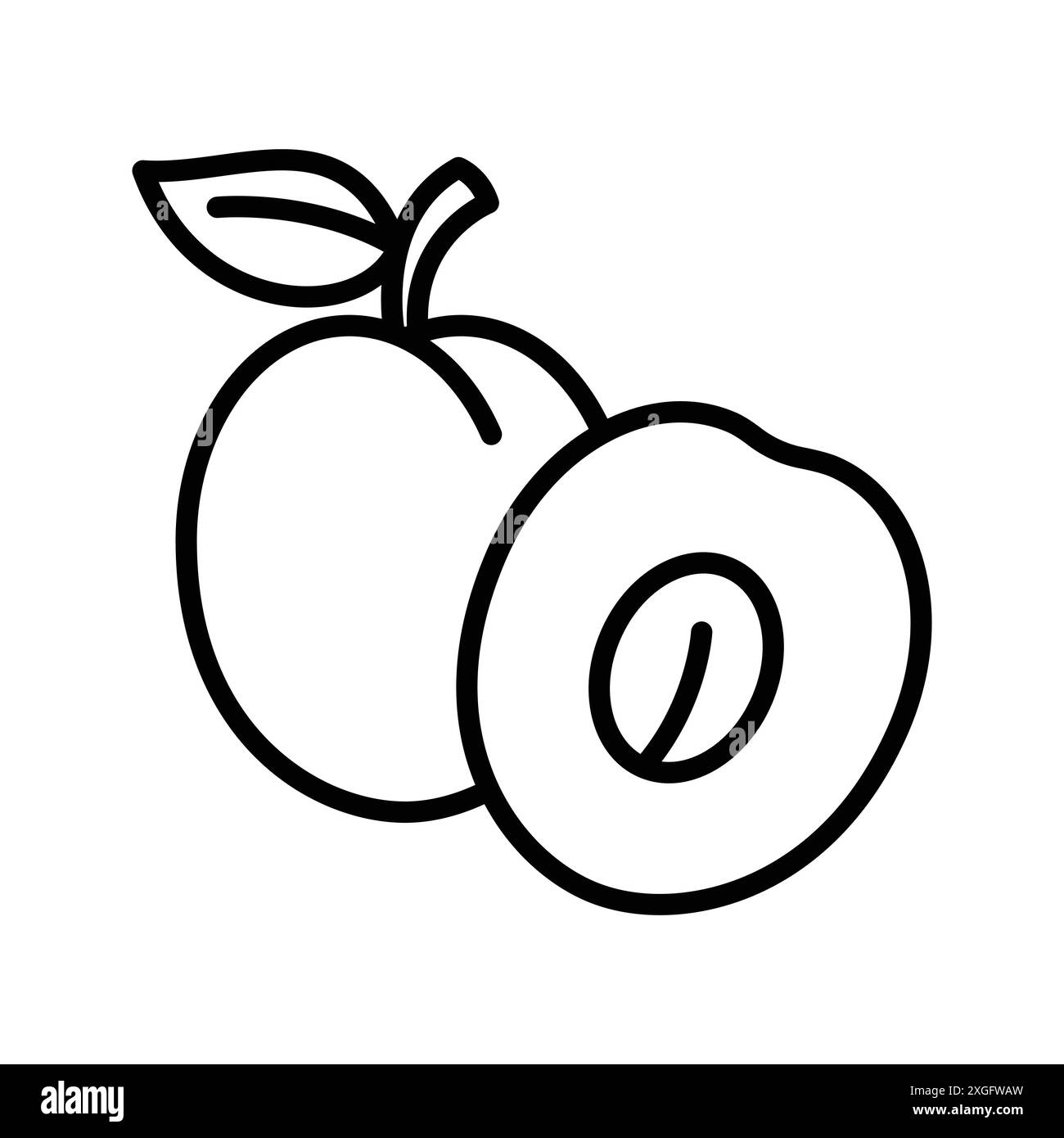 plum icon vector design template in white background Stock Vector Image ...