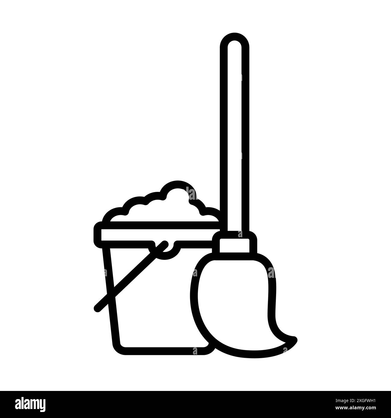 mop icon vector design template in white background Stock Vector Image ...