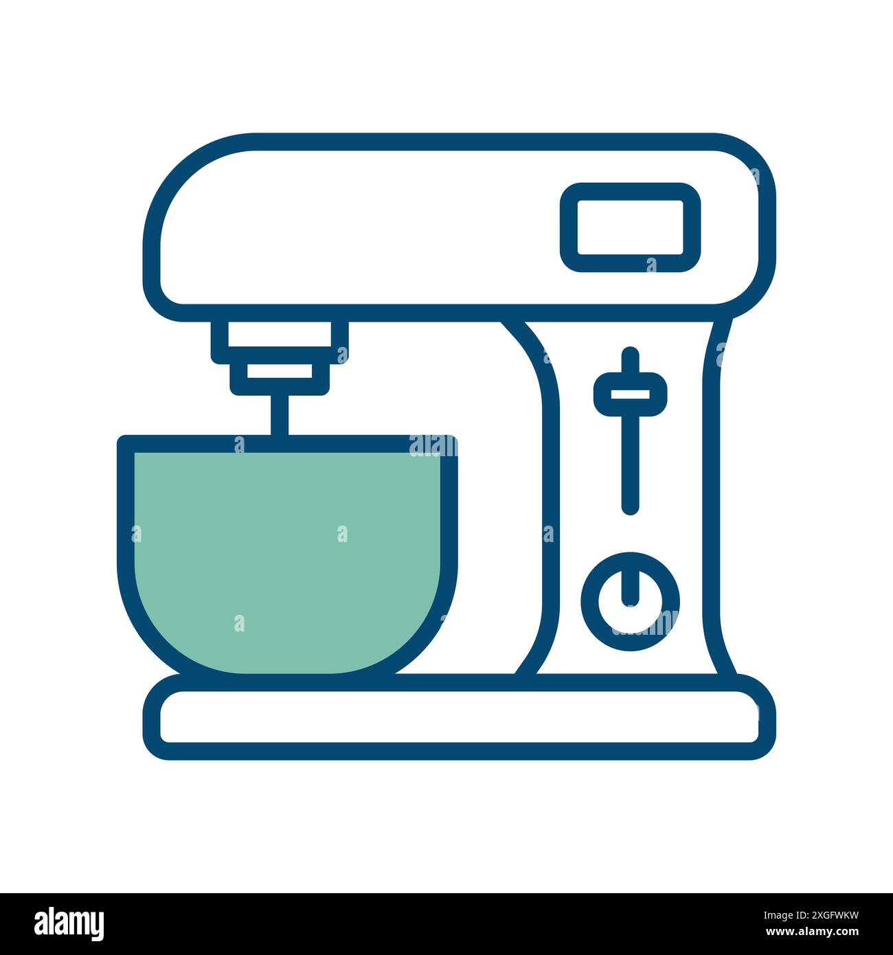 Mixing flat white coffee in Stock Vector Images - Alamy