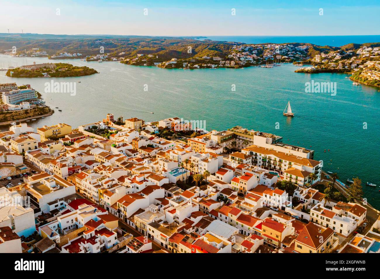 Es castell menorca sunset hi-res stock photography and images - Alamy