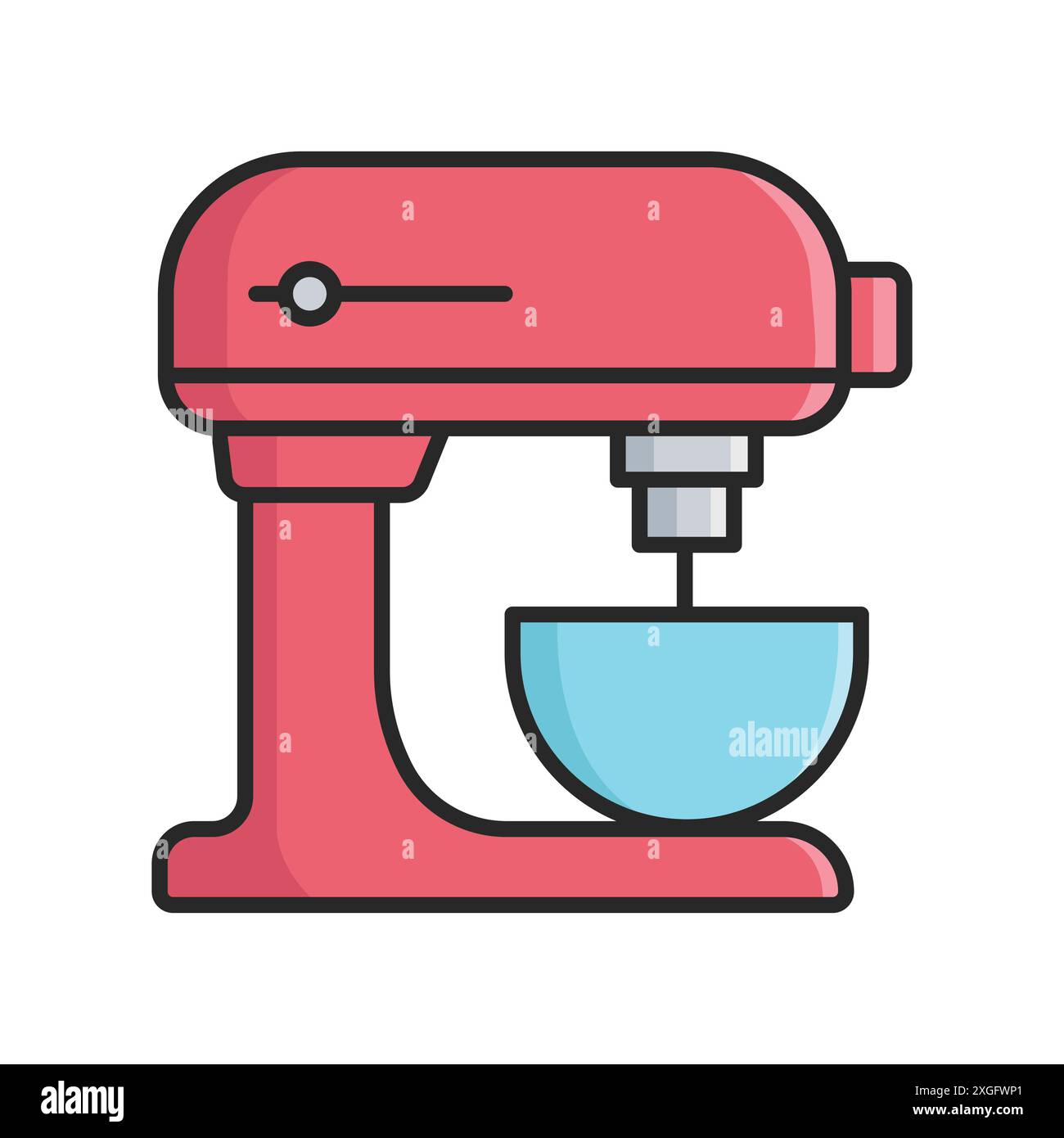 Mixing flat white coffee in Stock Vector Images - Alamy