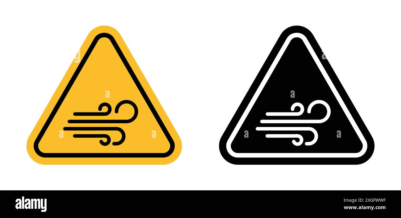 Side wind road sign warning hi-res stock photography and images - Alamy