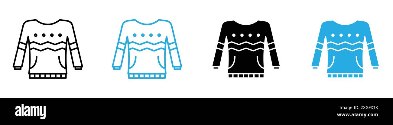Sweater icon vector logo set collection for web app ui Stock Vector ...