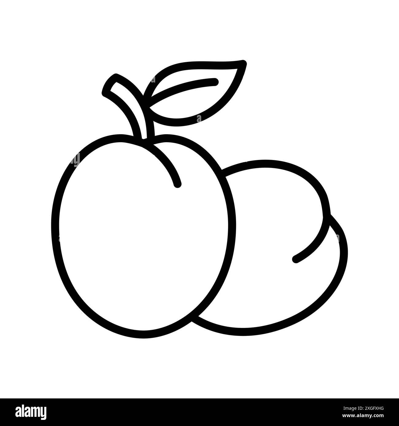 plum icon vector design template in white background Stock Vector Image ...