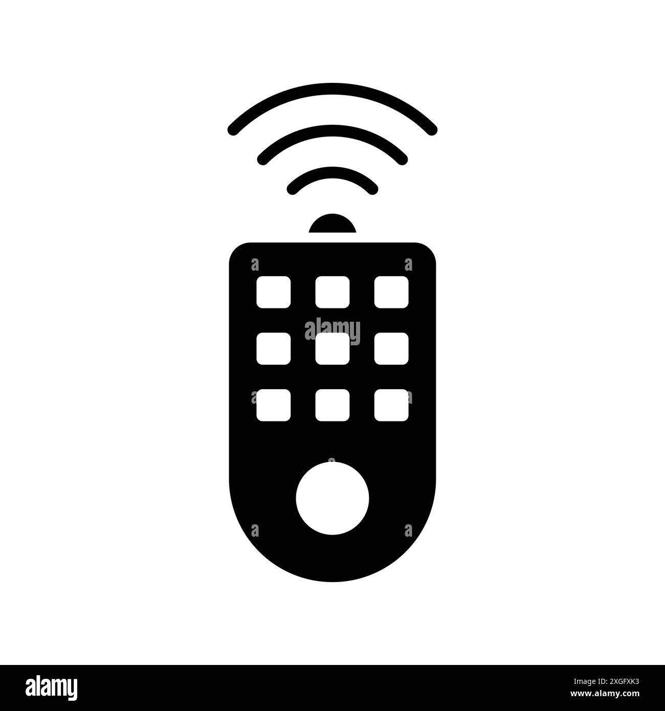 remote control icon vector design template in white background Stock ...