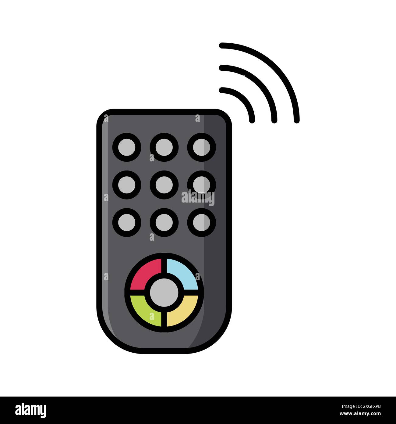 remote control icon vector design template in white background Stock ...