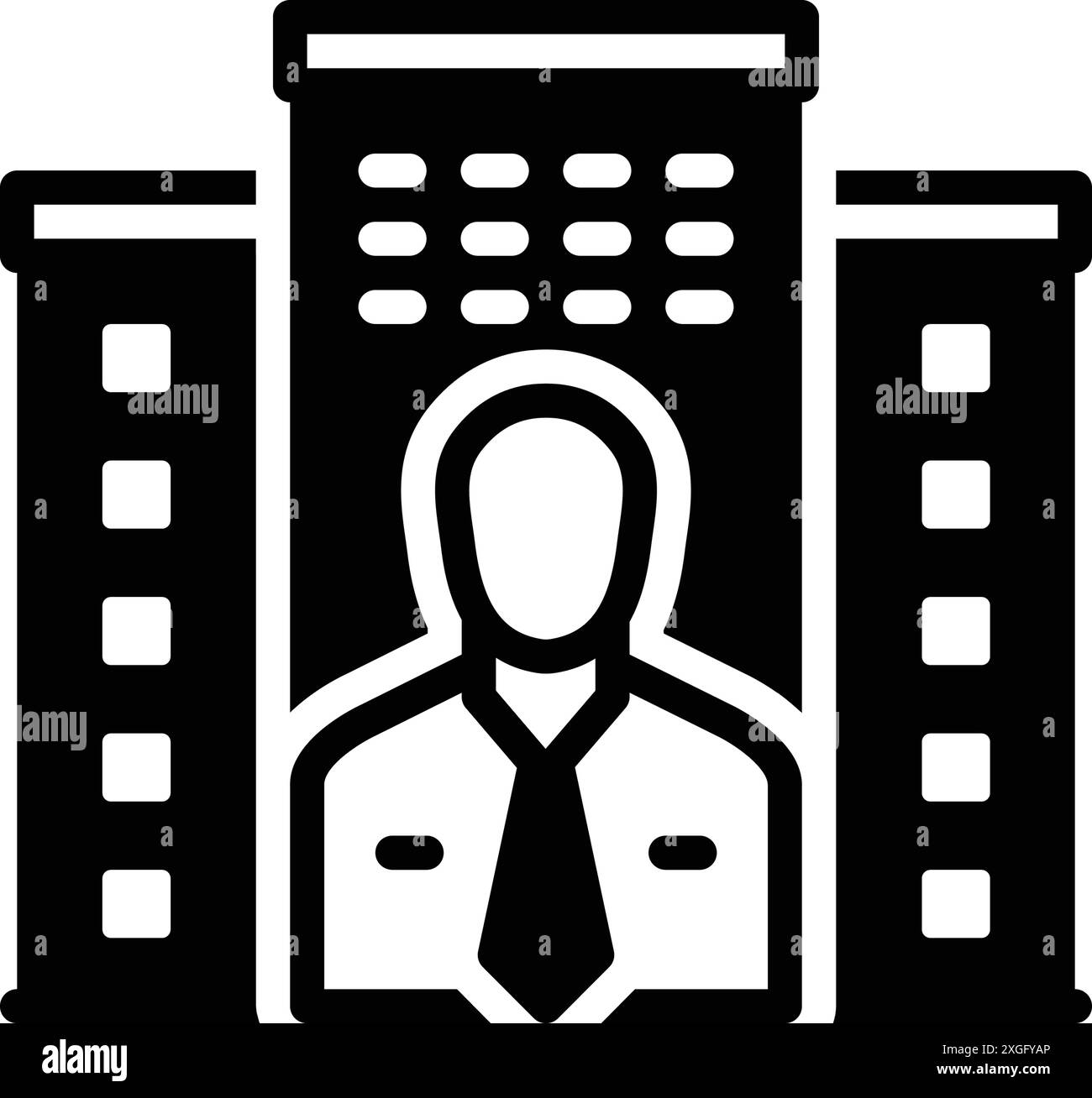 Icon property owner Black and White Stock Photos & Images - Alamy