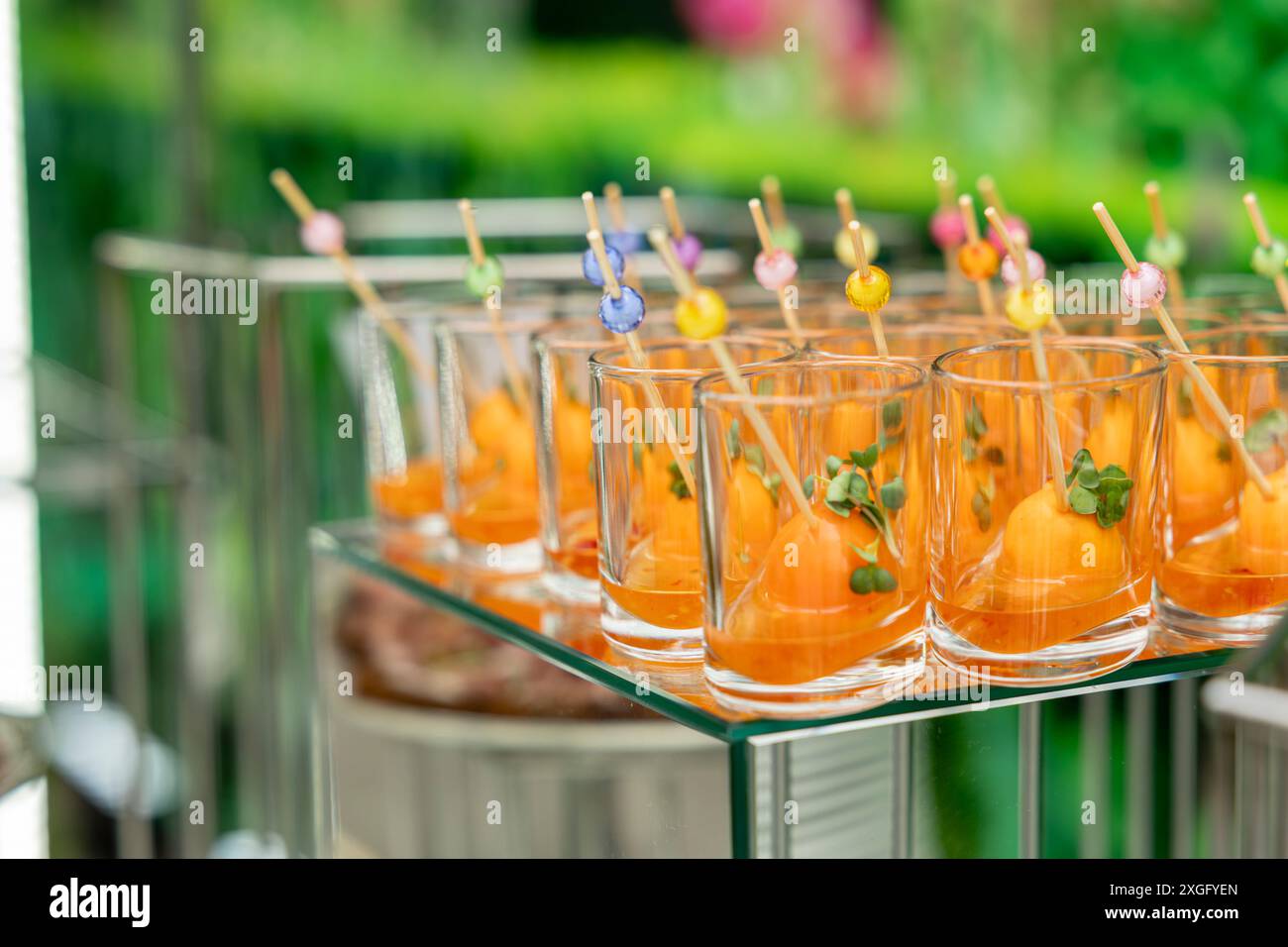 Snacks for the holiday, catering. light summer snacks. Catering plate ...