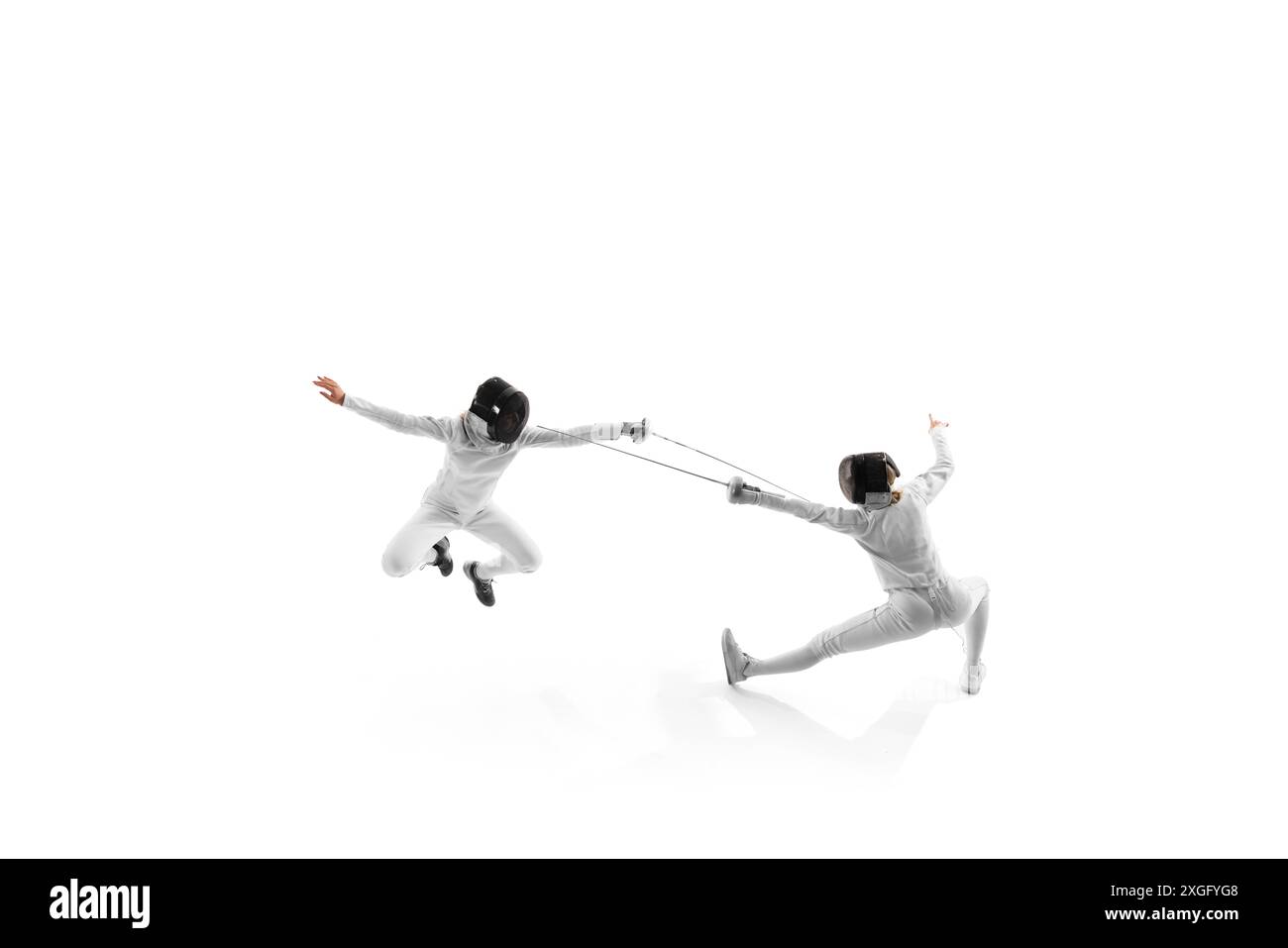 Female fencer athlete during fencing Cut Out Stock Images & Pictures ...