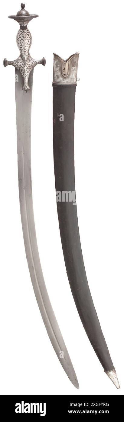 weapons, swords, Asian, talwar, 18th century, PROPERTY-RELEASED Stock ...